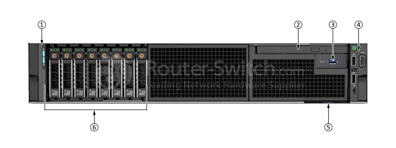 Dell PowerEdge R740 3104/8G/600G SAS 10K/H330/DVD/495W/2.5-8 Server ...