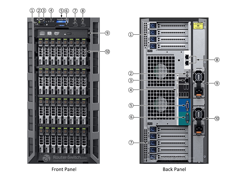 Dell PowerEdge T630 Xeon E5-2650 v4 32GB 2TB SAS H330 Tower Server